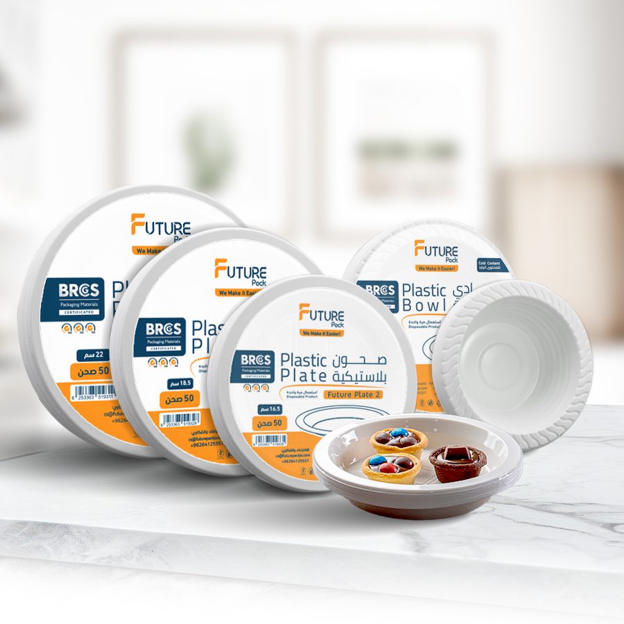 اطباق بلاستيك بغطاء - Future Pack Jo