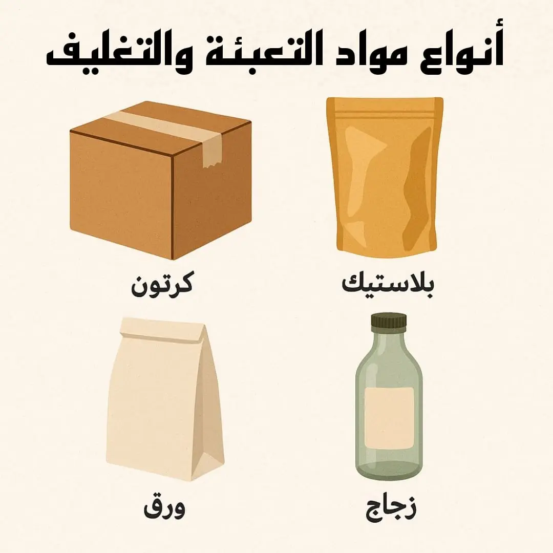 ما هي أنواع مواد التعبئة والتغليف؟